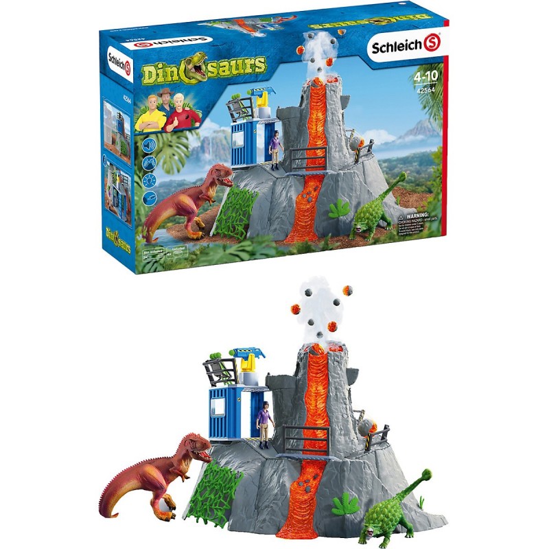 Schleich Dinosaurs 42564 Expédition au grand Volcan